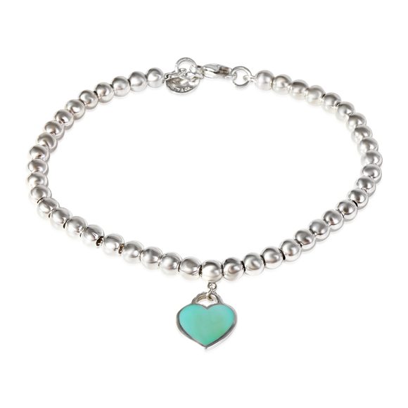Tiffany & Co. | Bags | Return To Tiffany Bead Bracelet With Blue Enamel ...